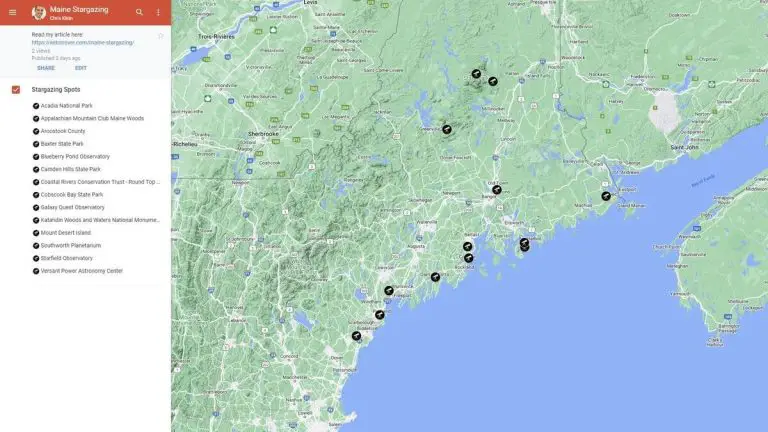 14 Amazing Maine Stargazing Spots (2025 Free Map)